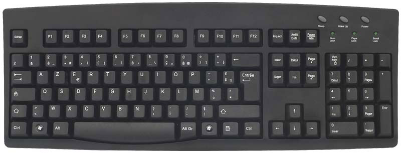 Monaco French Language Keyboard Labels